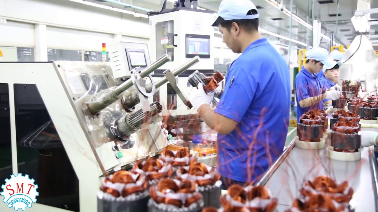 High Efficiency Electric Motor Production Line / Stator Machine - YouTube