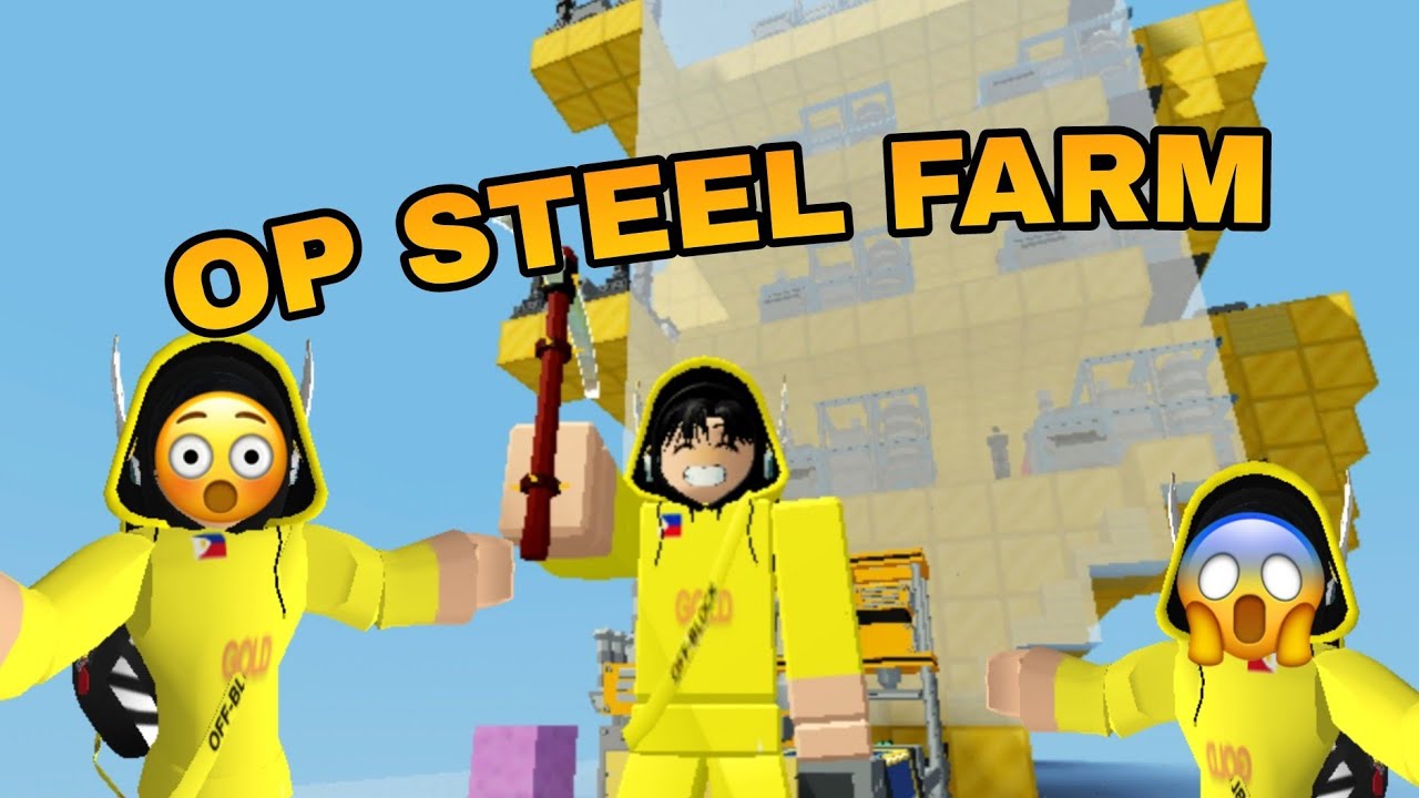 How To Make OP Steel Farm in Roblox Island.. - YouTube