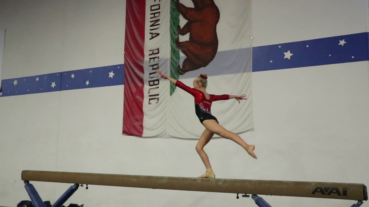 Logan Welsh Beam Winner's Invite 2019 Wildfire Gymnast Level 5 - YouTube