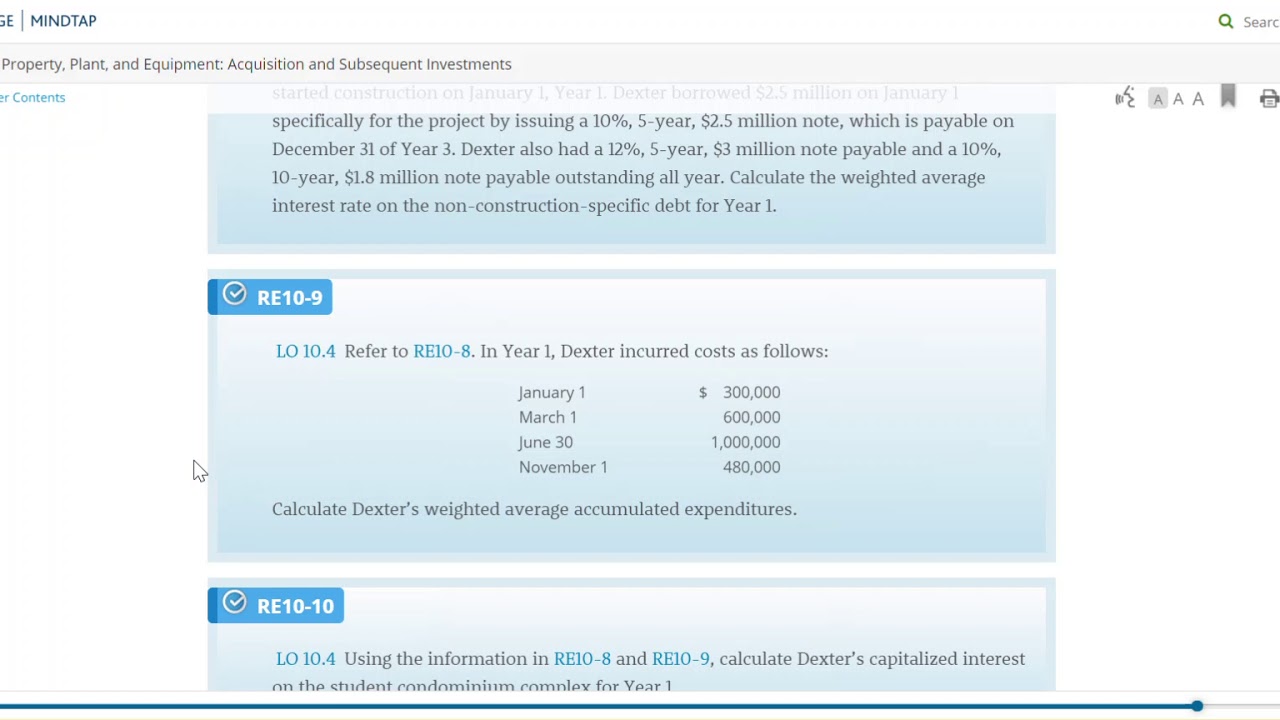 RE10 8 RE10 11 Weighted Average Expenditures And Capitalized Interest re10-8-re10-11-weighted-average-expenditures-and-capitalized-interest