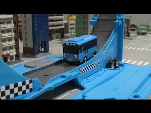 Tayo The Little Bus Slide Toys 꼬마버스 타요 장난감 미끄럼틀 놀이 - YouTube
