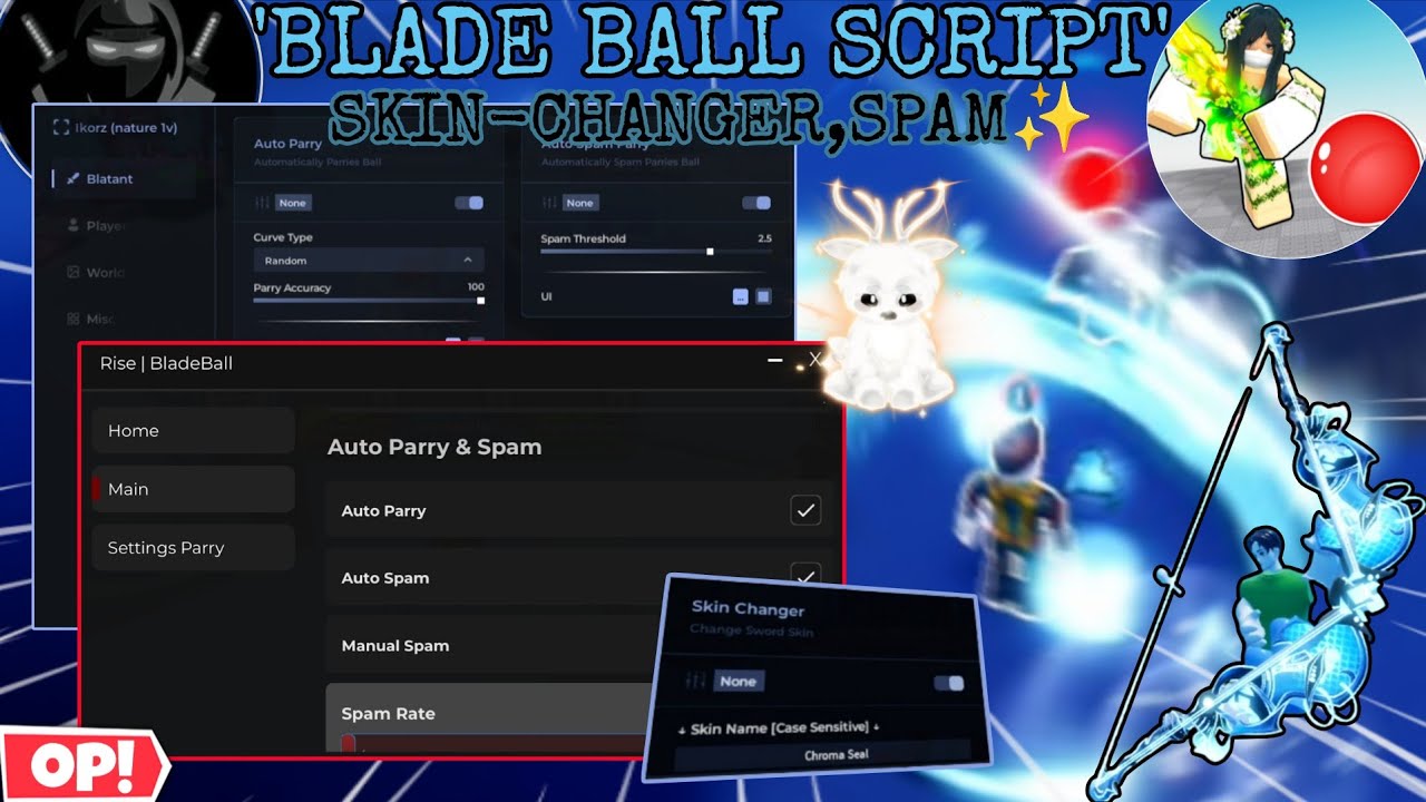 Blade Ball 2 Script😎 No-Key Super Accurate AutoParry/Spam🔥,Curve,Skin ...