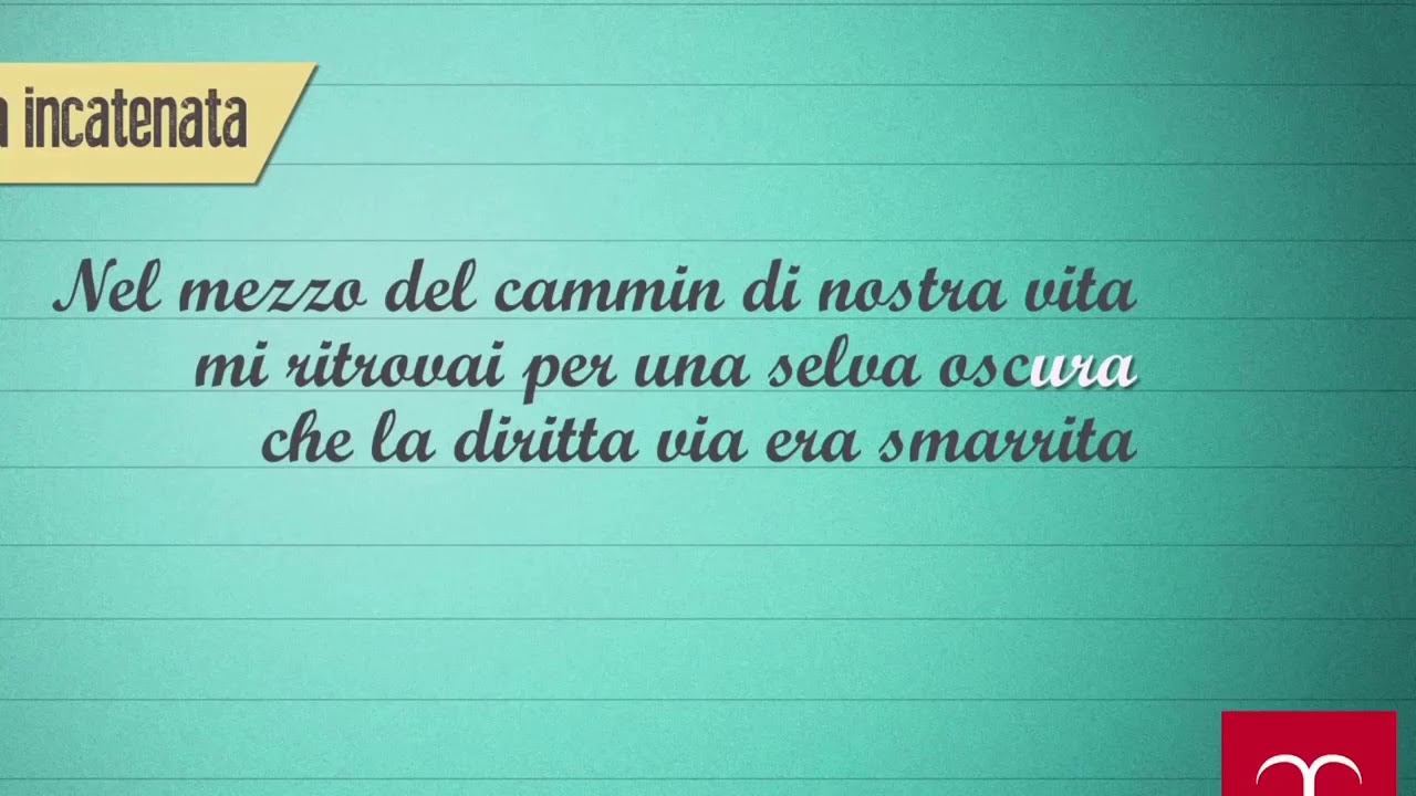 La rima incatenata - YouTube