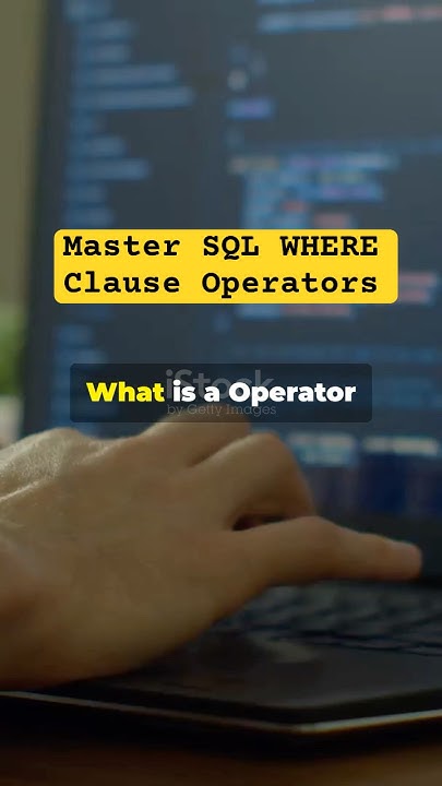 Master Sql Where Clause Operators Fast 🚀 Sql Operator Where Coding Programing Filter