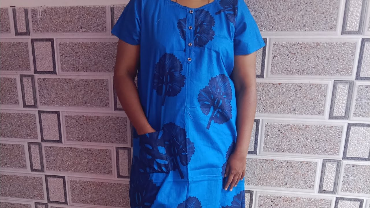 Nighty cutting and stitching video/ simple nighty stitching for ...