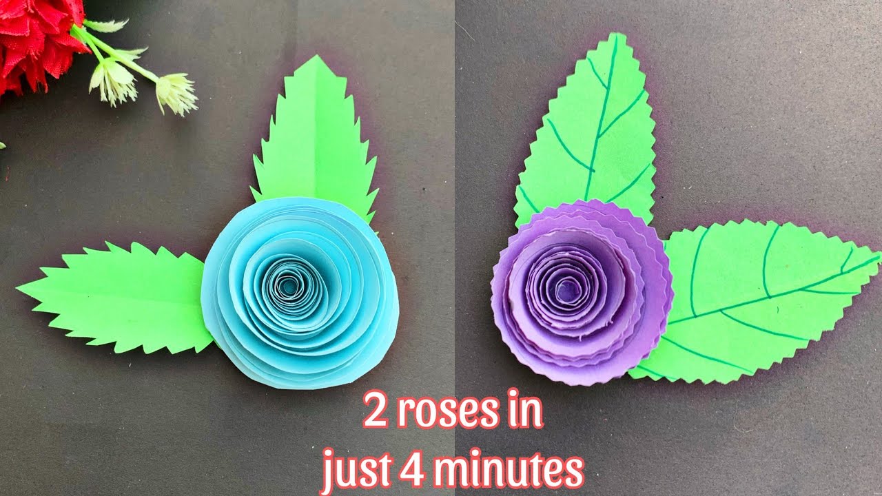 Simple Paper Flowers Craft Ideas! Origami Paper Craft For Decorations ...