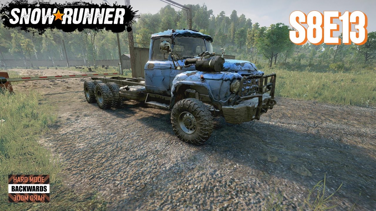 Snowrunner Hard Mode Backwards S8E13 - I Found This Old Truck! - YouTube