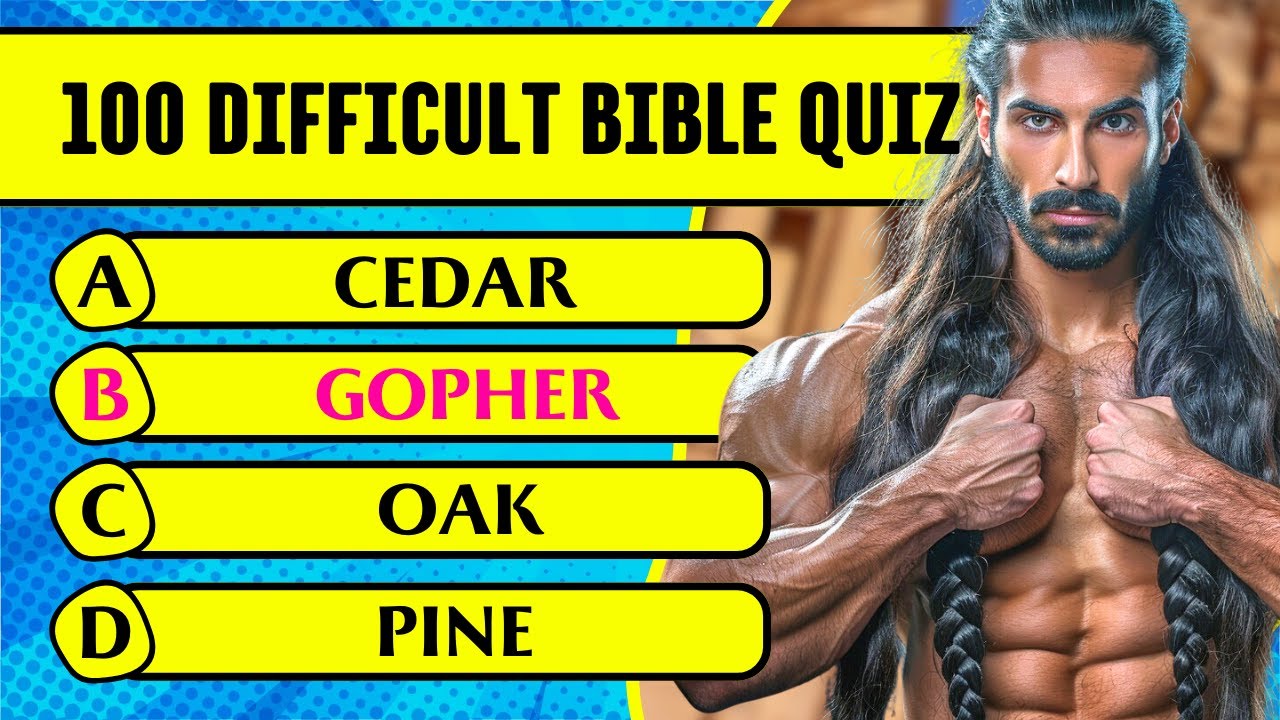 100 Difficult Bible Quiz & Trivia Questions & Answers to Test Your ...