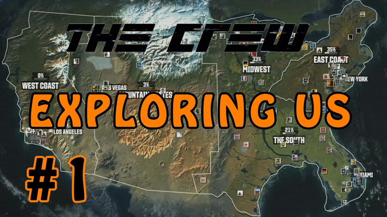 The Crew Beta Exploring US (Free Drive) Part 1 - Driving To Las Vegas ...