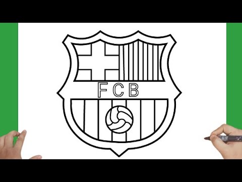 HOW TO DRAW FC BARCELONA LOGO 