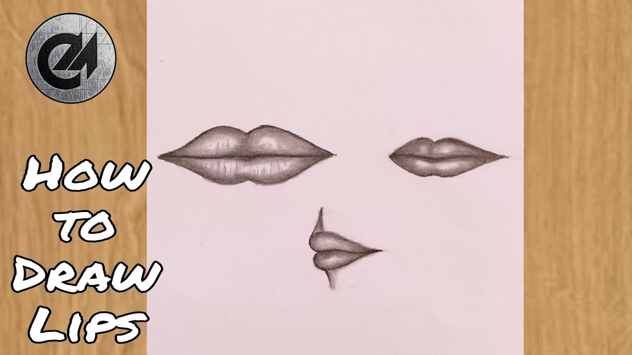 How to draw lips easy 👄 | tutorial | step by step - YouTube