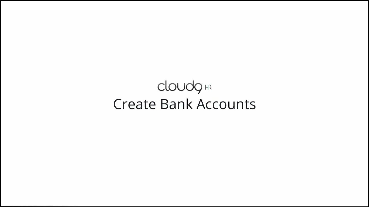 Accounting: Create Bank Accounts - YouTube