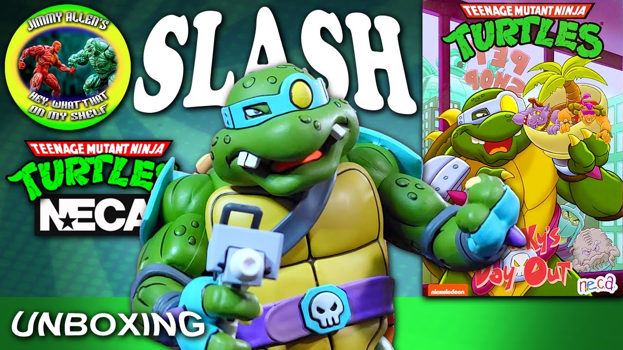 SLASH - Cartoon Teenage Mutant Ninja Turtles - NECA - Unboxing - ACTION ...