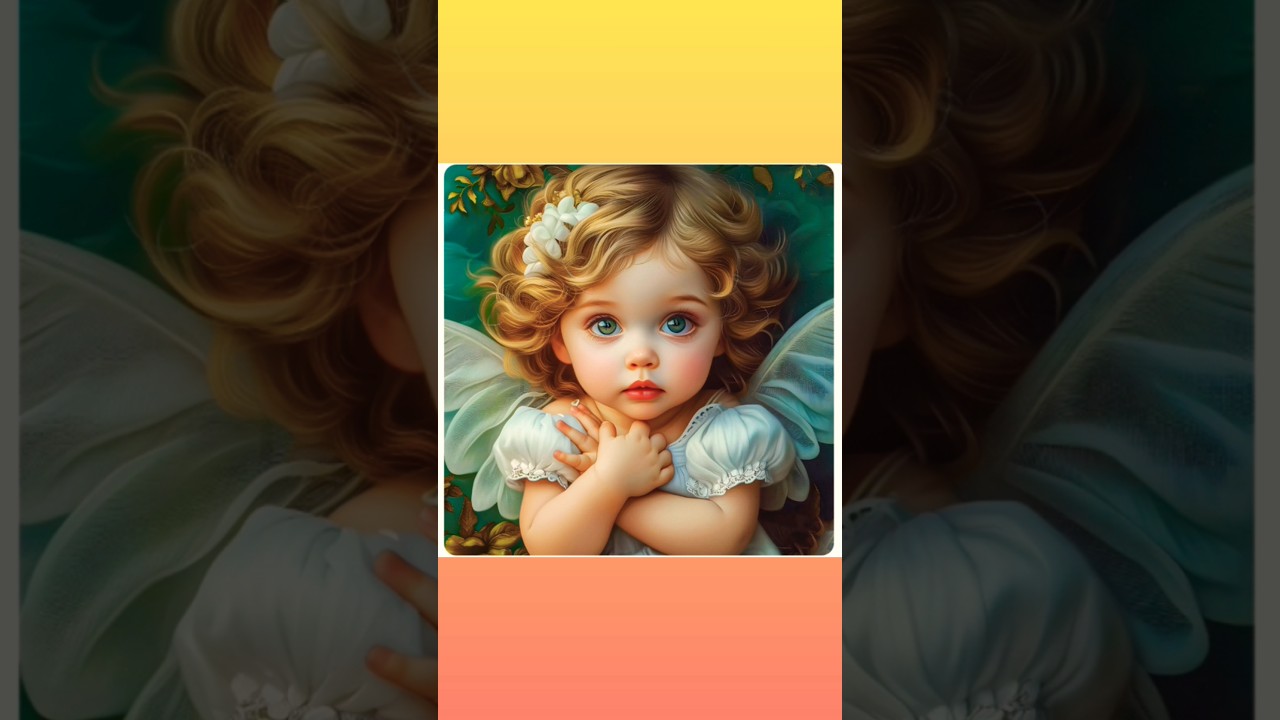 cute baby angel art with painting #baby - YouTube