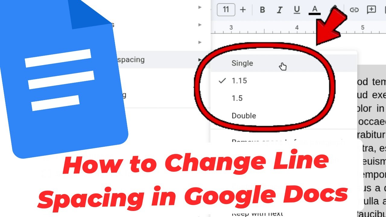 How to Change Line Spacing in Google Docs (Adjust Paragraphs) - YouTube
