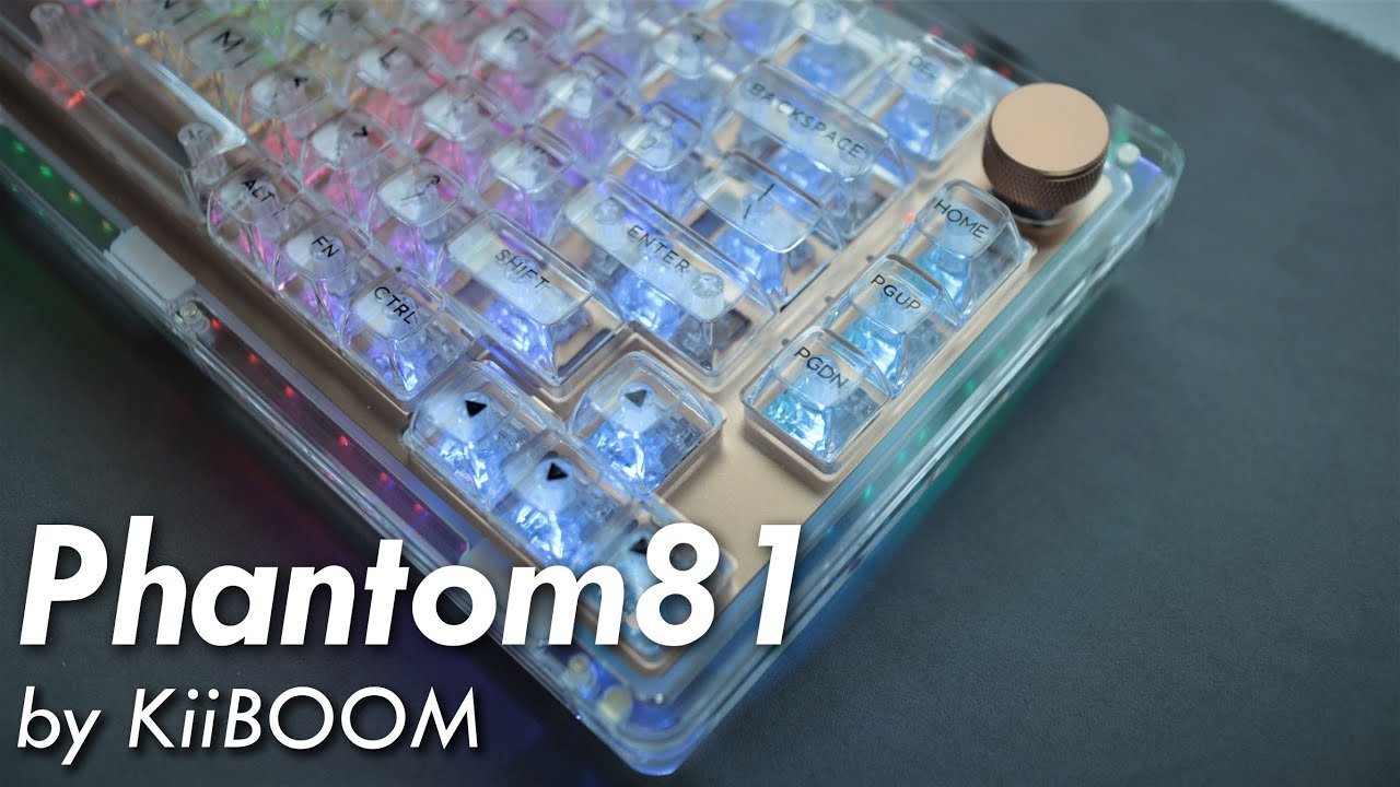 Crystal Keyboard for RGB Lover | KiiBOOM Phantom81 - YouTube