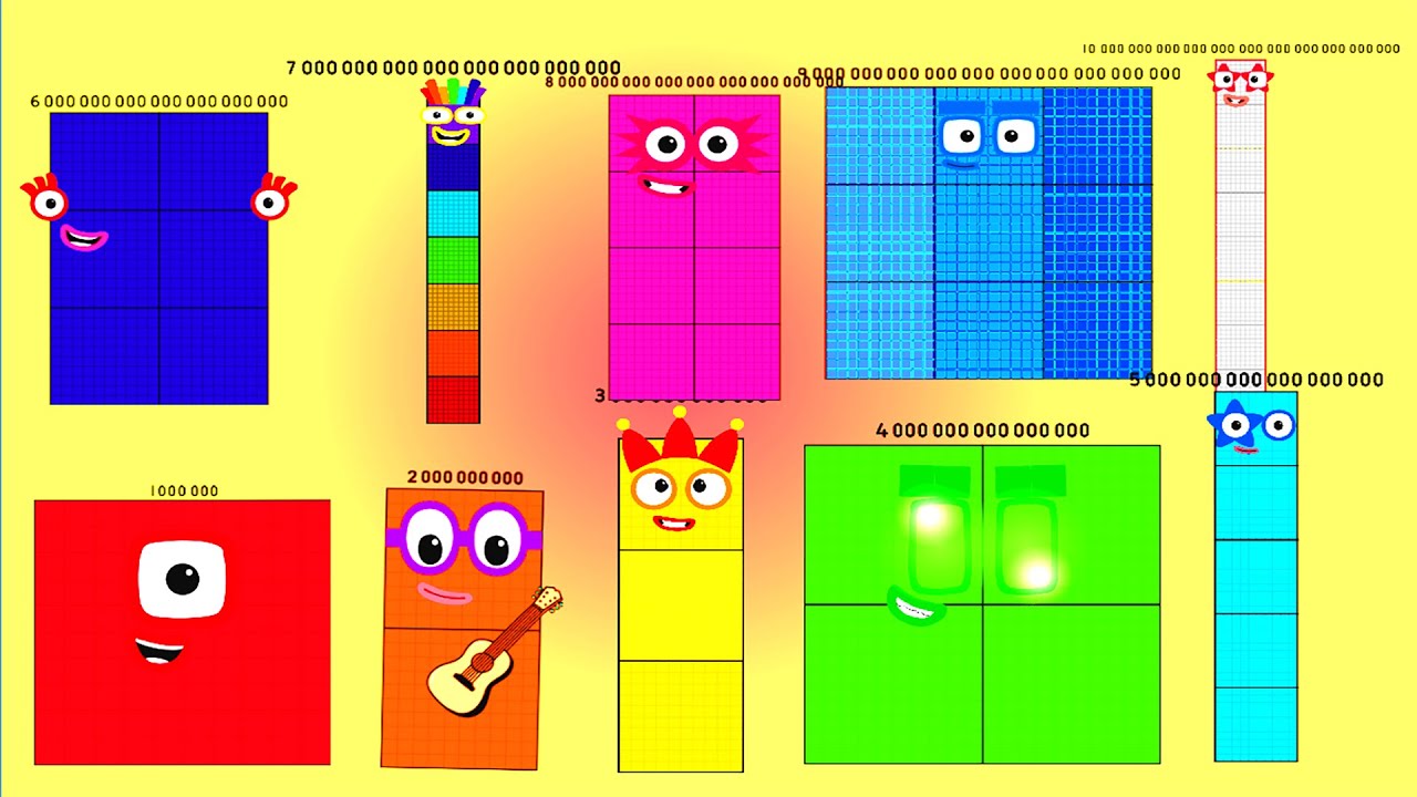 Numberblocks Band ReTrillion Remastered (1M-10Dec) Remix | Infinity ...