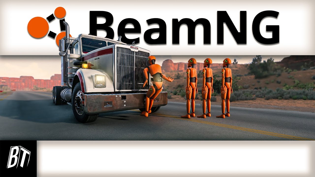 Hit The Dummies!! [Beamng Dummie Smashing] - YouTube