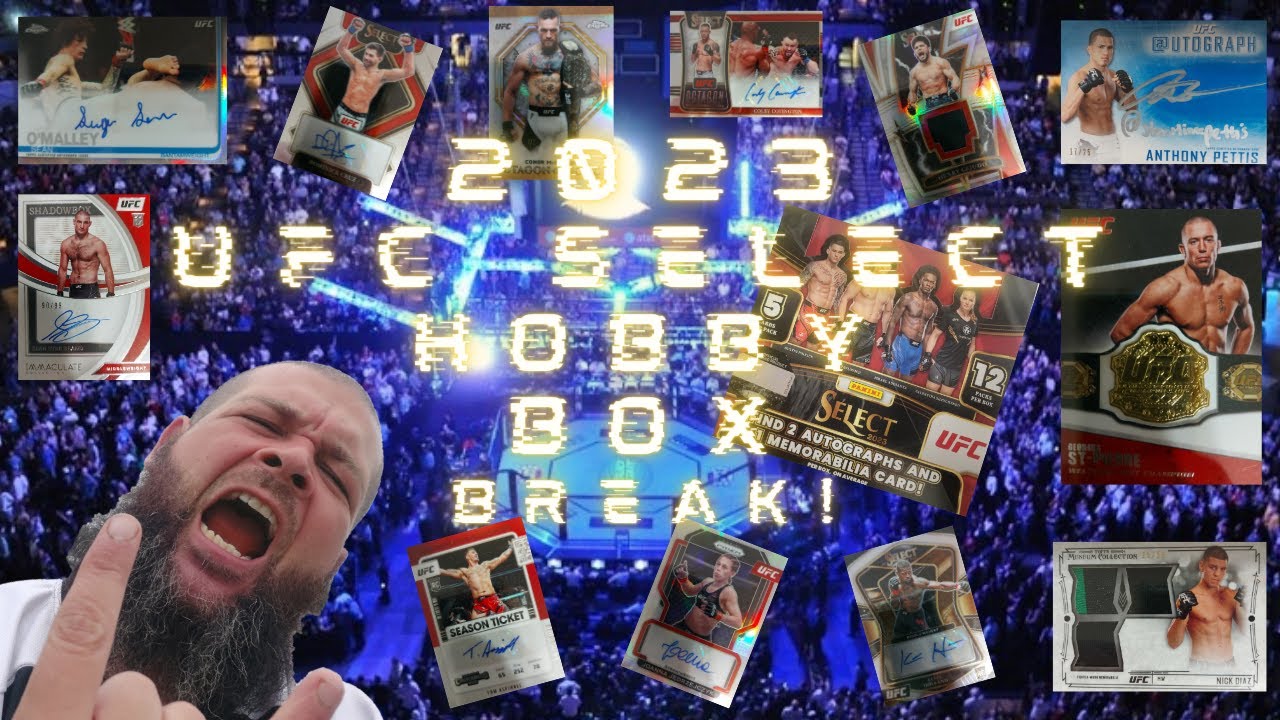 UFC 2023 Panini Select HOBBY BOX break (3 Sweet hits for the P.C!) with ...