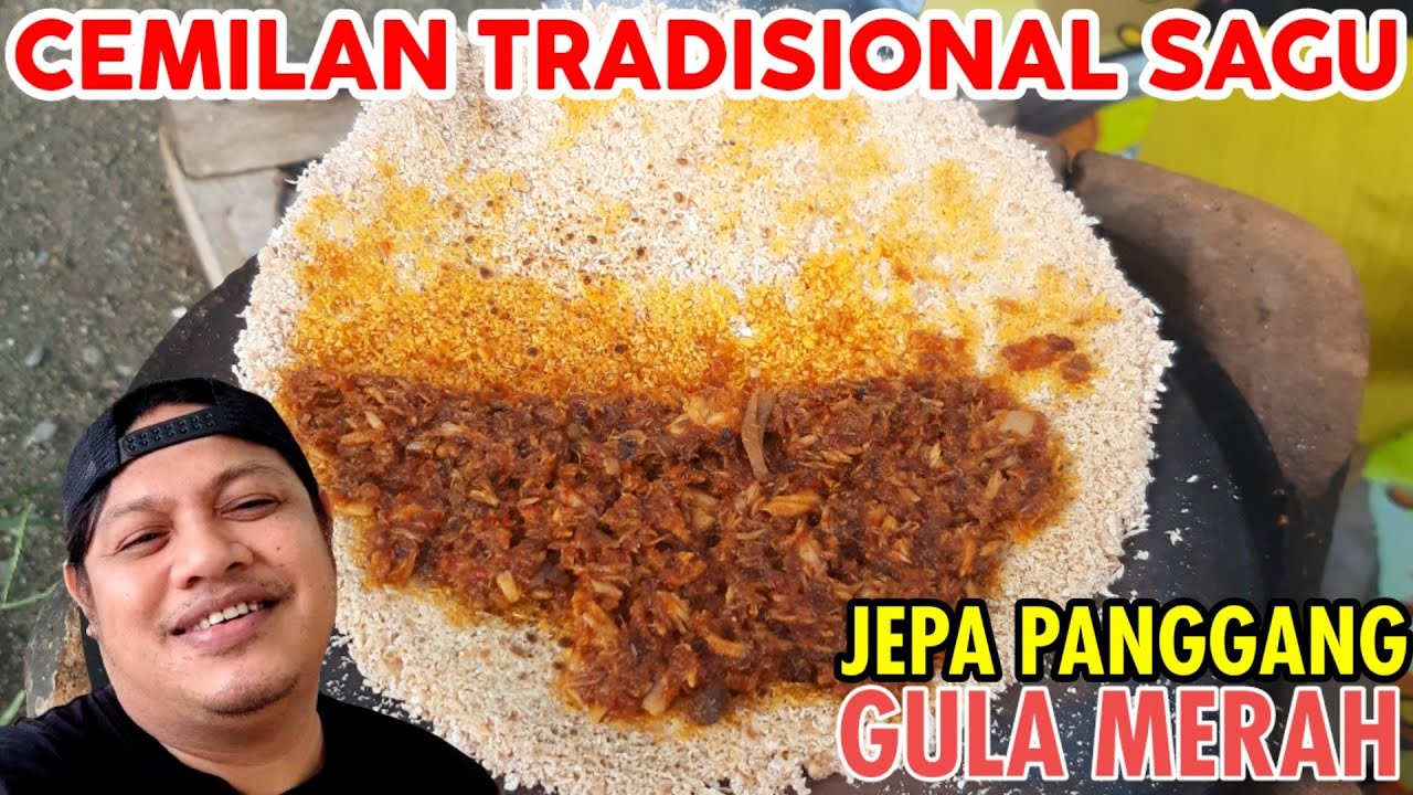 MAKANAN TRADISIONAL NAMANYA JEPA SAGU DENGAN 3 PILIHAN RASA - YouTube