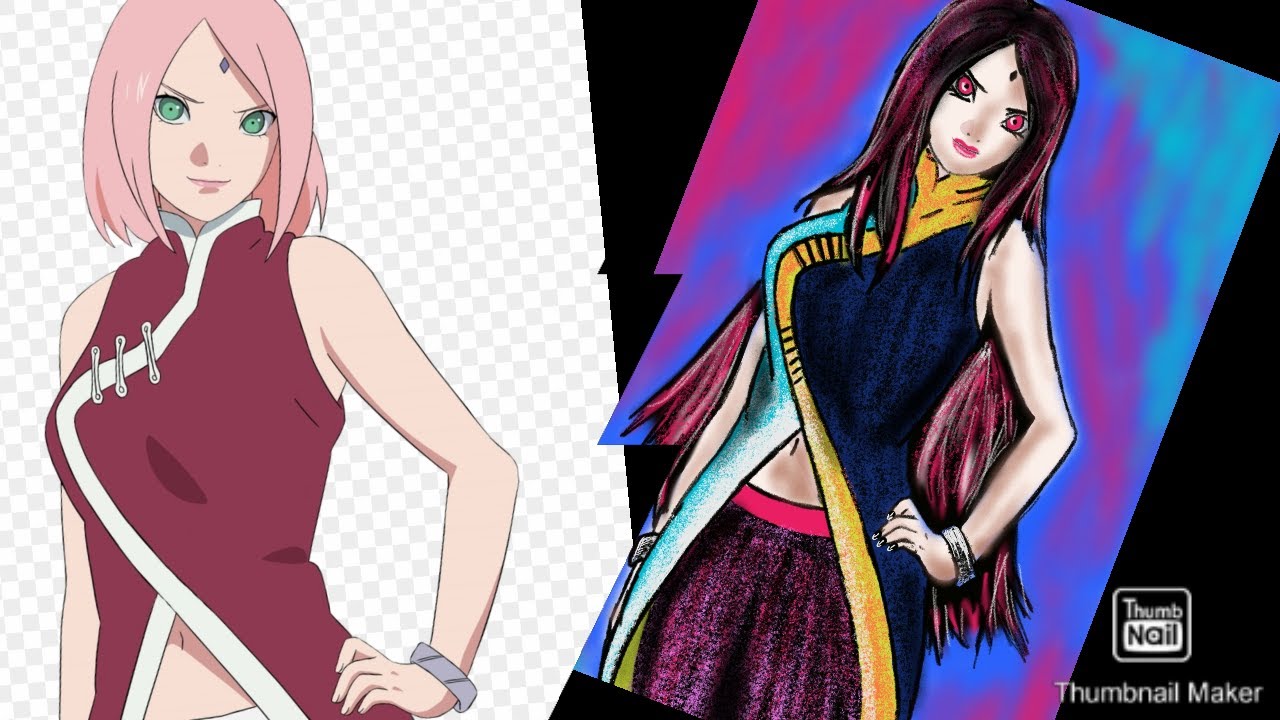 Sakura transformation - digital drawing - YouTube