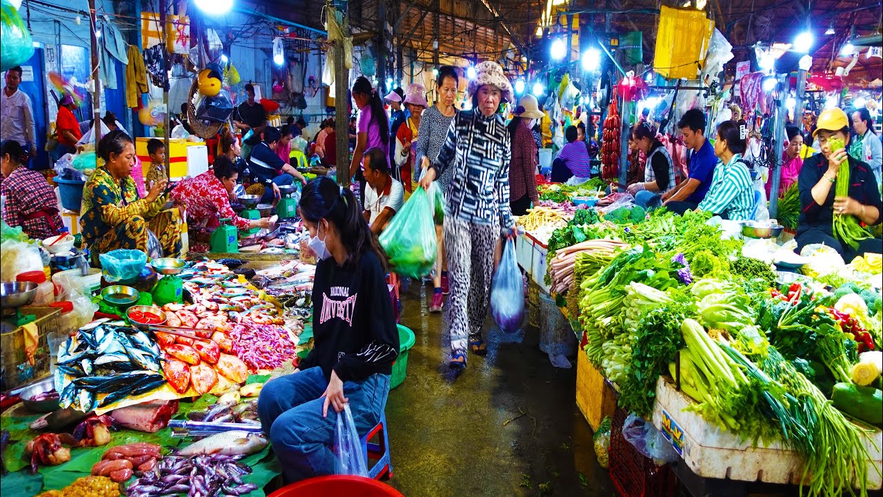 Khmer Traditional Food Market - Cambodian Routine Food & Lifestyle ...