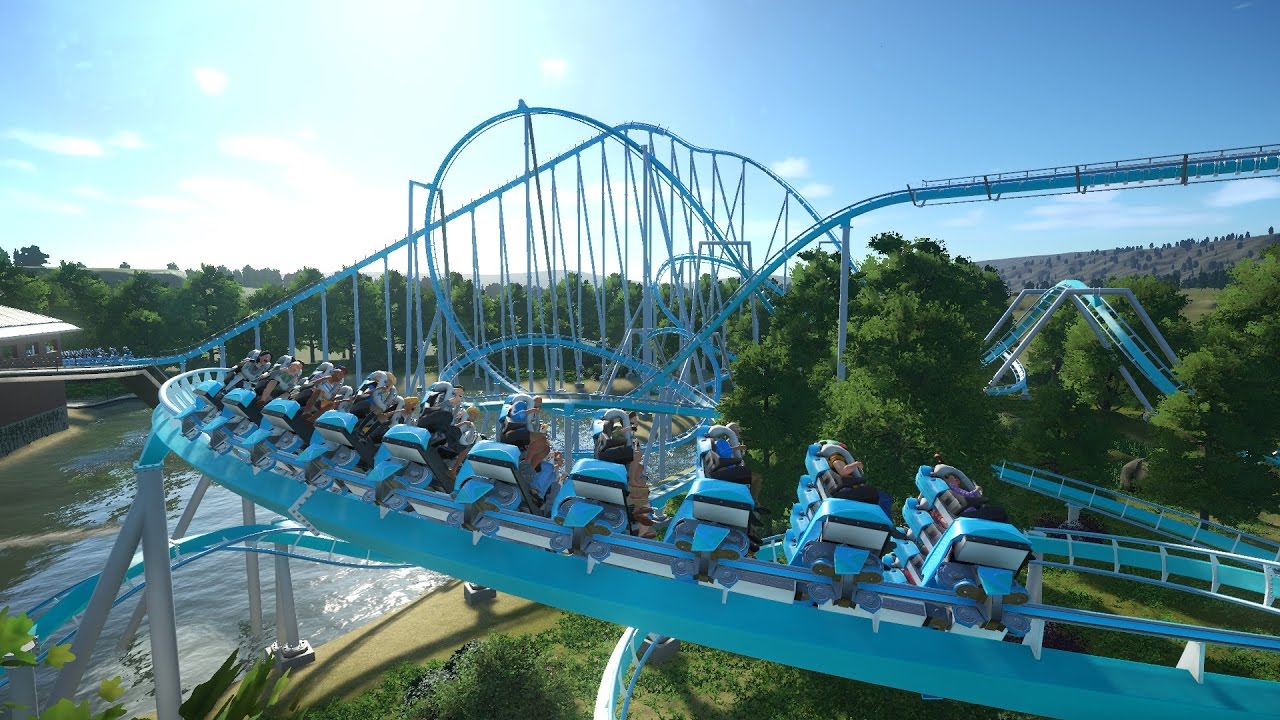 Planet Coaster - Serpent Strike (Floorless Coaster) - YouTube