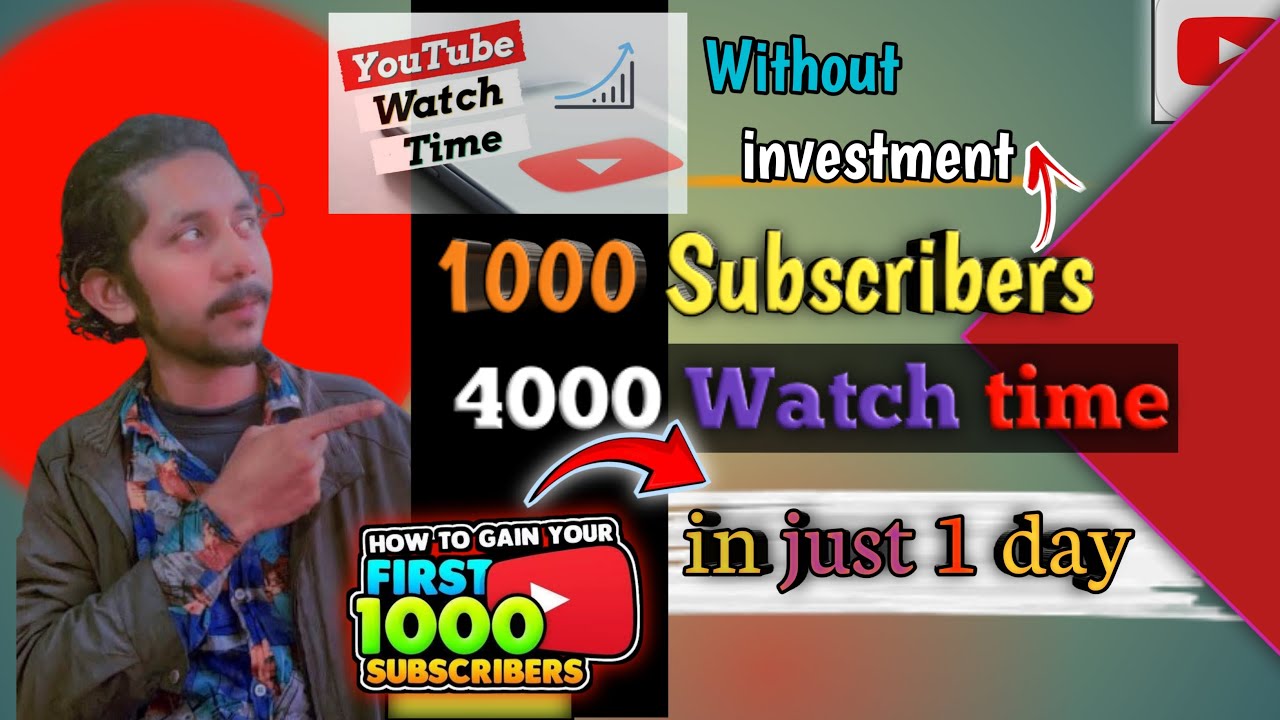 How to get 1000 subscribers on youtube 🤔 | 1000 subscribers | Free ...