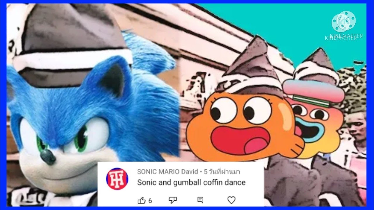 The Amazing World of Gumball And Sonic - Coffin Dance Ozyrys - YouTube