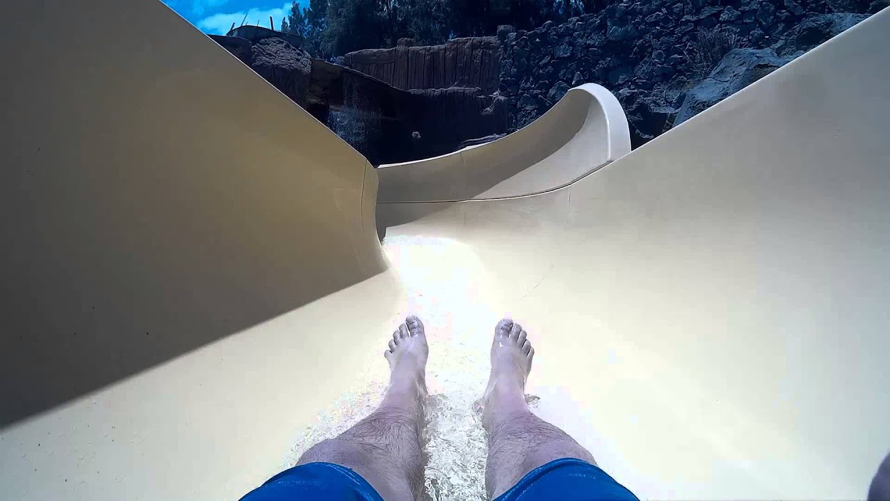 Water Slide at Rancho Texas, Lanzarote - YouTube