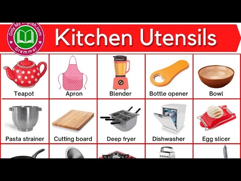 Interior design||Kitchen Vocabulary||Vocabulary of Kitchen||Kitchen ke ...