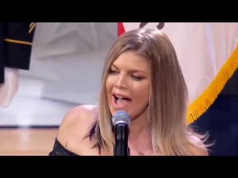 Fergie EMBARRASSING National Anthem 2018 NBA All Star Game - YouTube