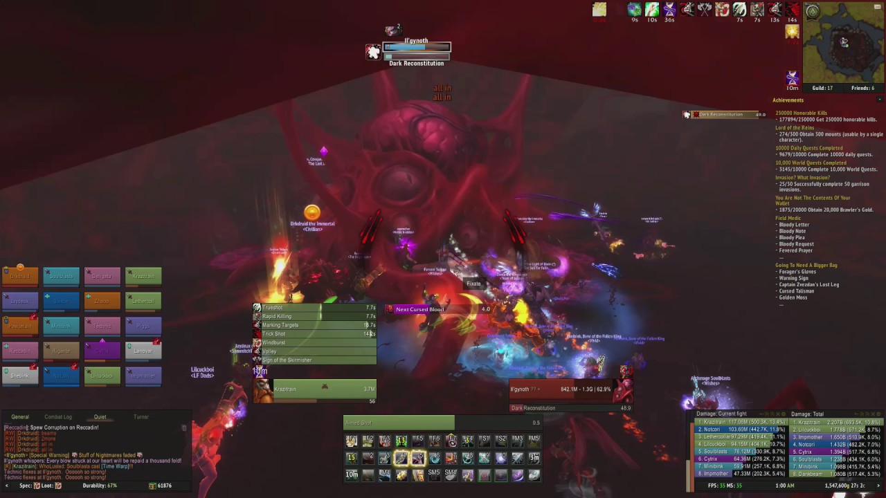 Mythic Il'gynoth (Emerald Nightmare) - Uncut/Unedited - (World of ...