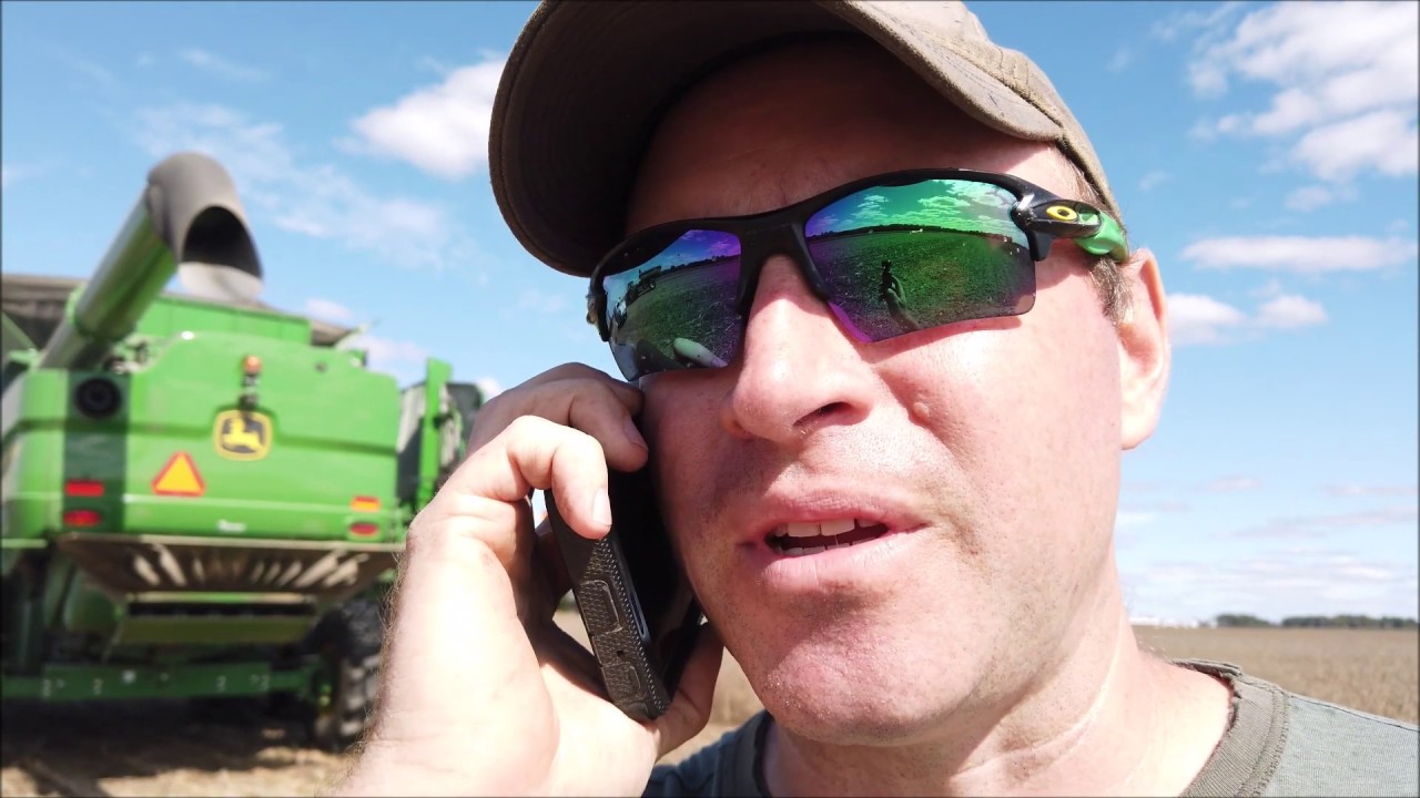 Our Combine Harvester Caught on Fire - YouTube