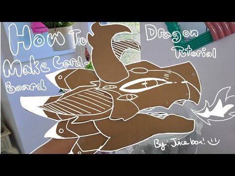 How to make a cardboard dragon tutorial!! - YouTube