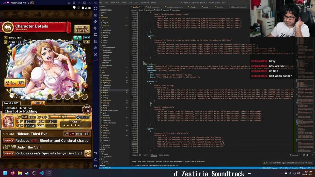 Database and OPTC | Solaris Twitch VOD [Dec. 19, 2022] - YouTube