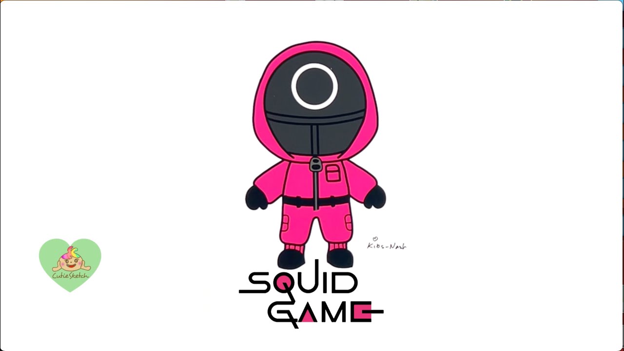 How to Draw Squid Game Guard in Chibi Style | Squid Game 2 - YouTube