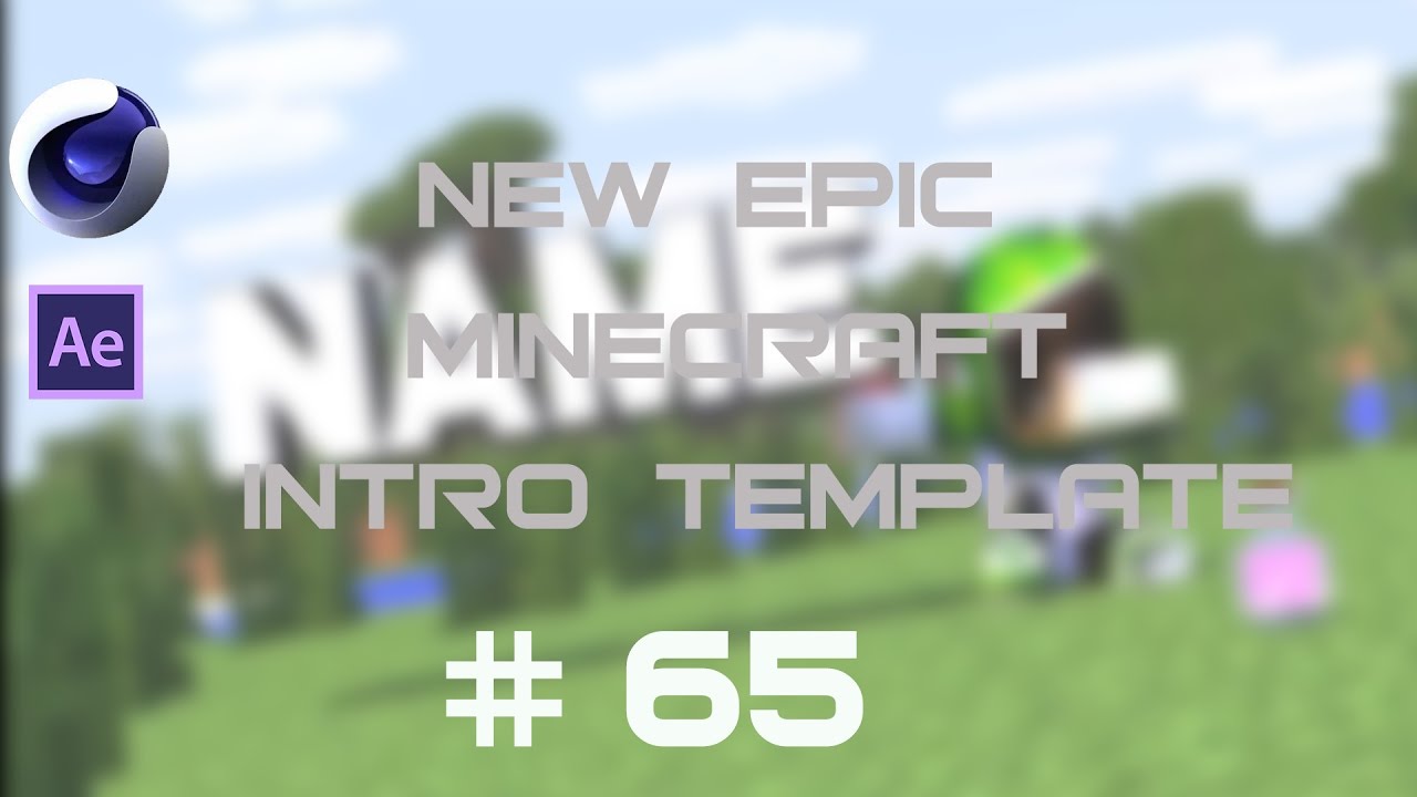 New!Epic Minecraft Intro Template #65[Cinema 4D & After Effects] - YouTube