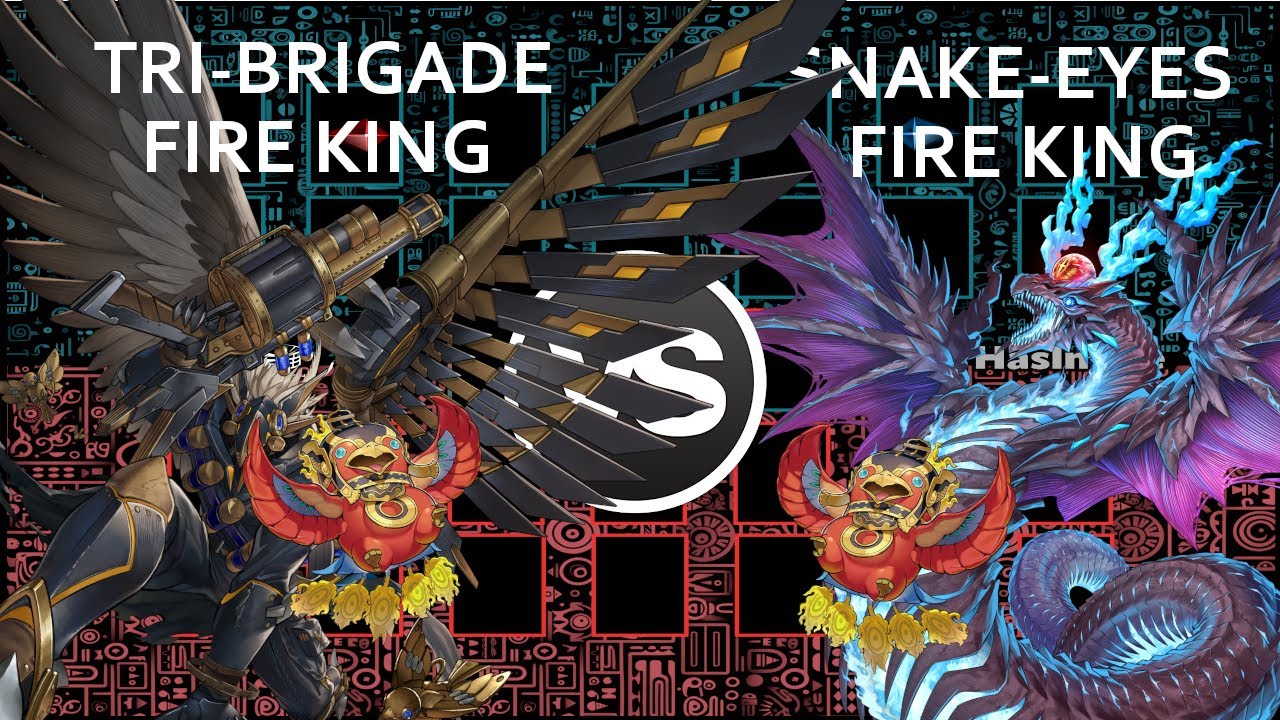 Tri Brigade Fire King vs Snake-Eyes Fire King | Locals | Round 3 | Card ...