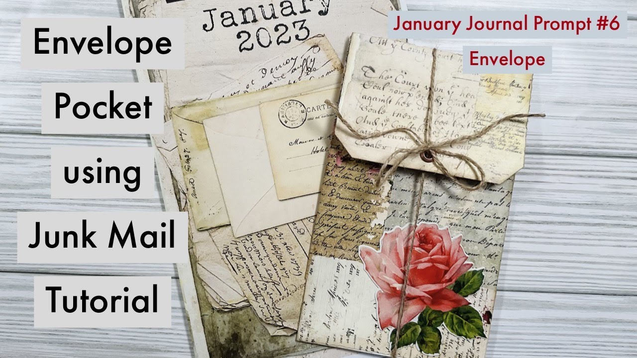 Junk Mail Pocket Tutorial Prompt #6 MY Porch Prints January Prompts ...