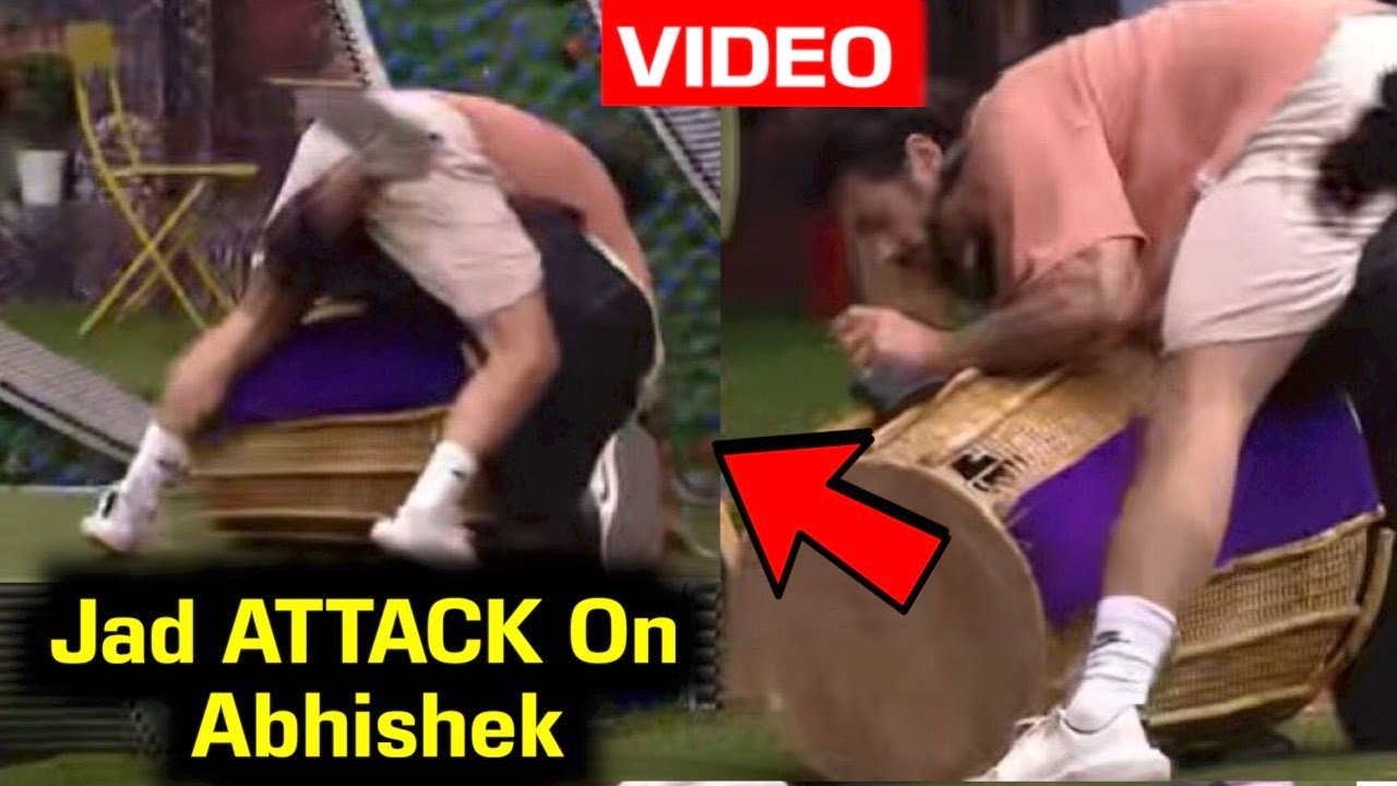 Jad Hadid Physical FIGHT With Abhishek At TicketToFinale Task, Jad ...