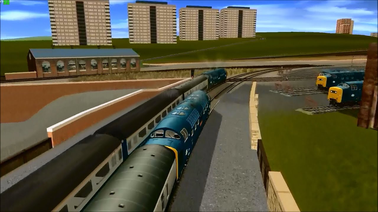 Trainz Deltic racing from Newcastle LOCO TV UK. - YouTube