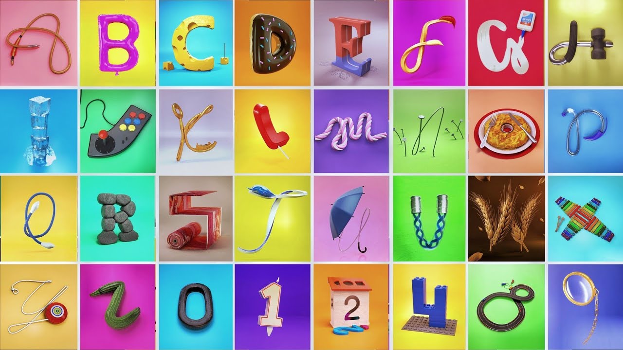 ABCD Animated Alphabet - 36days of type. - YouTube