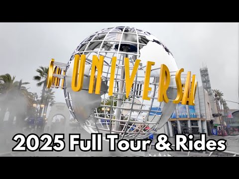 Universal Studios Hollywood - 2025 Complete Tour & Ride POVs | 4K 60FPS
