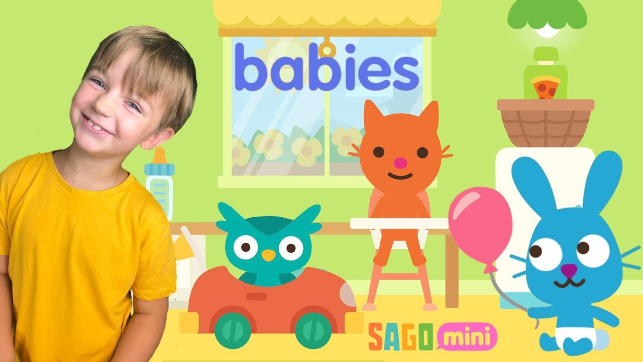 Sago Mini | Let's take care of baby Miso and baby Jinja | Gameplay with ...
