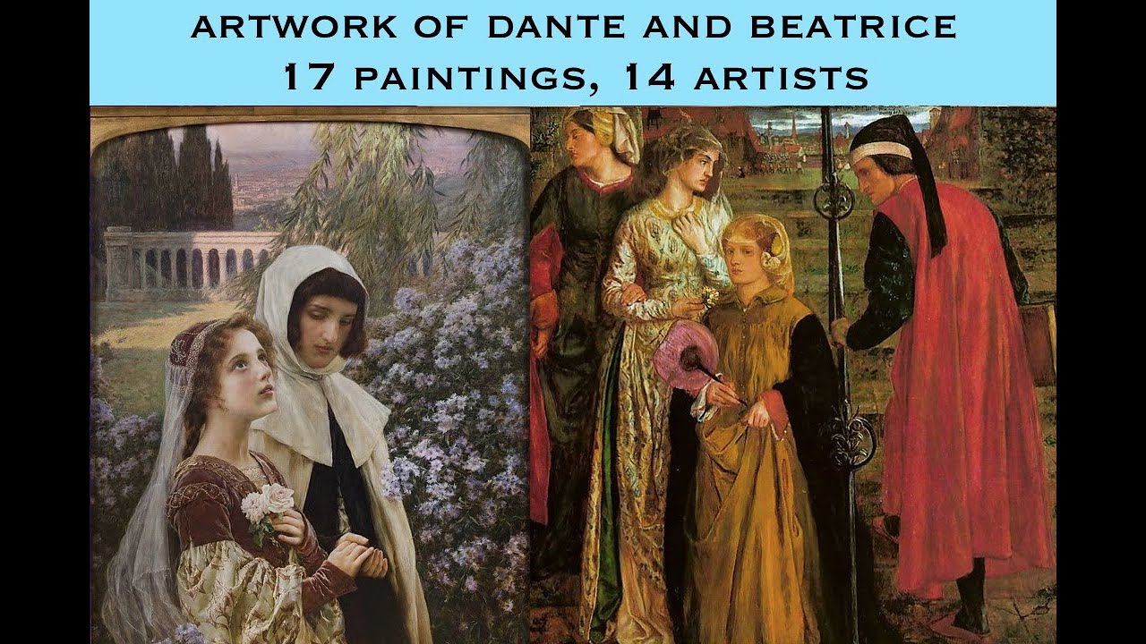 Artwork of Dante and Beatrice outside of The Divine Comedy (17 ...