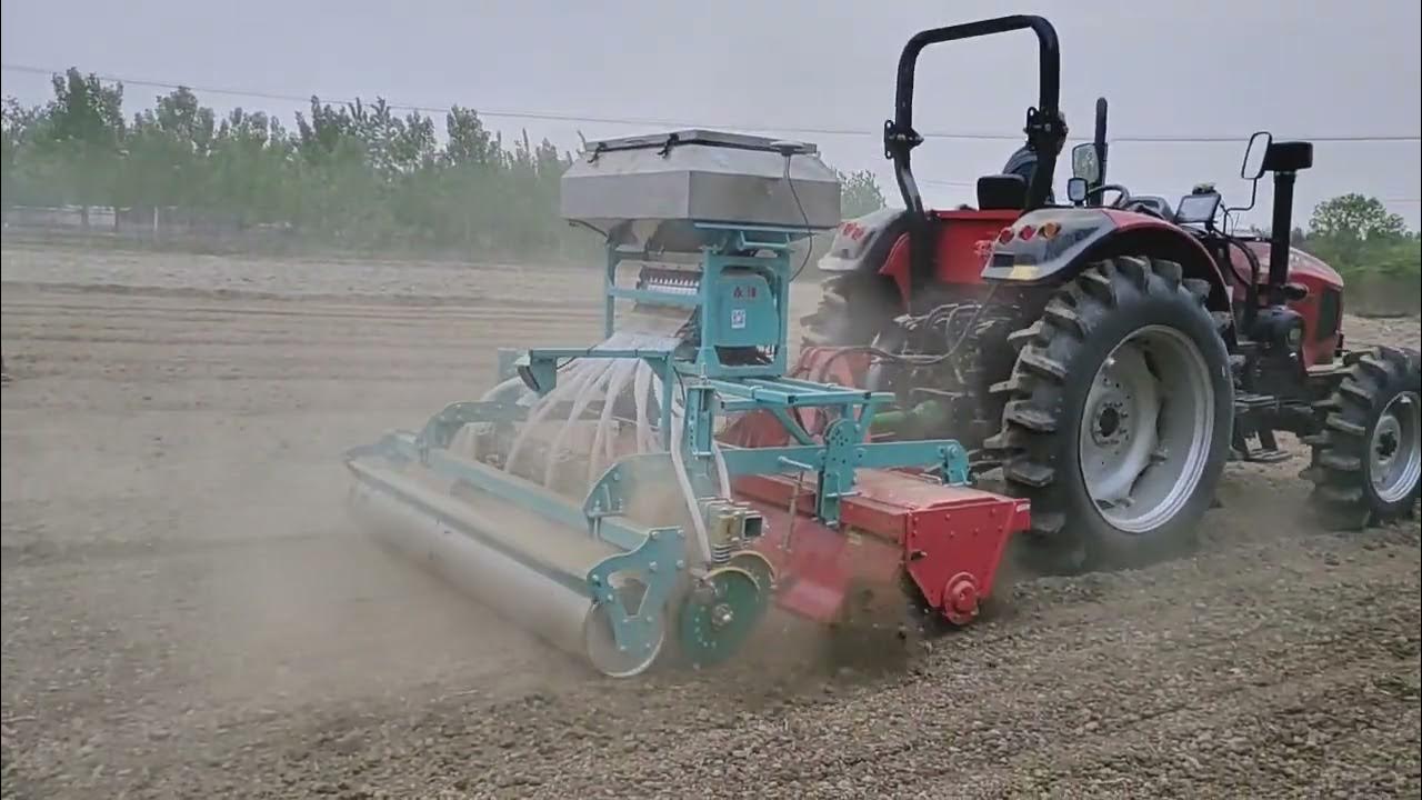 YongXiang Pneumatic Seed Drill for Dryland Crops Planting - YouTube
