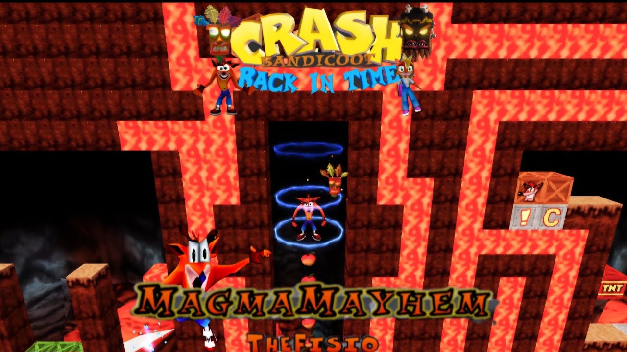 Crash Bandicoot - Back In Time Fan Game: Custom Level: Magma Mayhem By ...