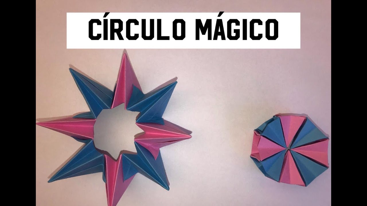 Tutorial de origami-CÍRCULO MÁGICO - YouTube