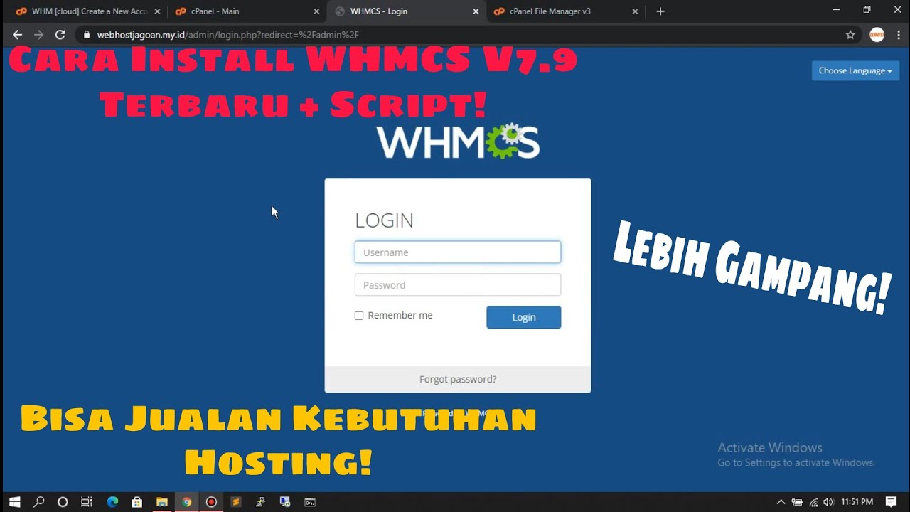 Cara Install WHMCS V7.9 Terbaru Gratis + License Key Dijamin Work! - YouTube